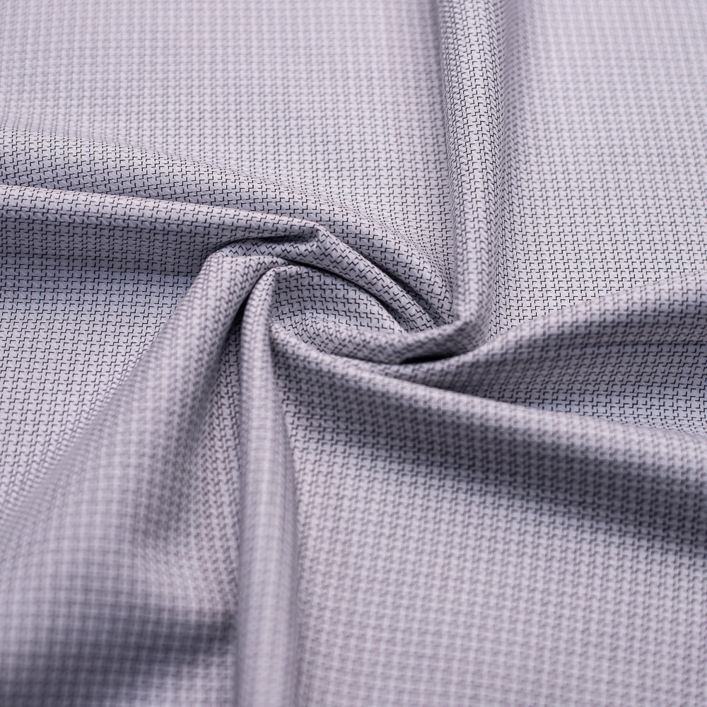 Grey Self Dobby – Premium cotton